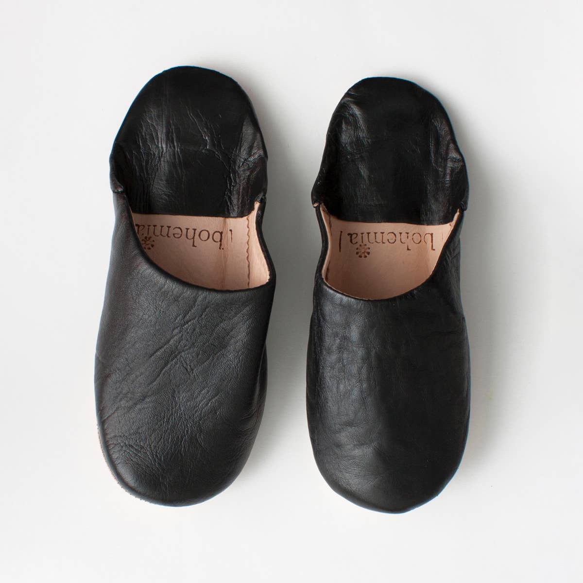 Moroccan Babouche Slippers, Black – Sunday's Company
